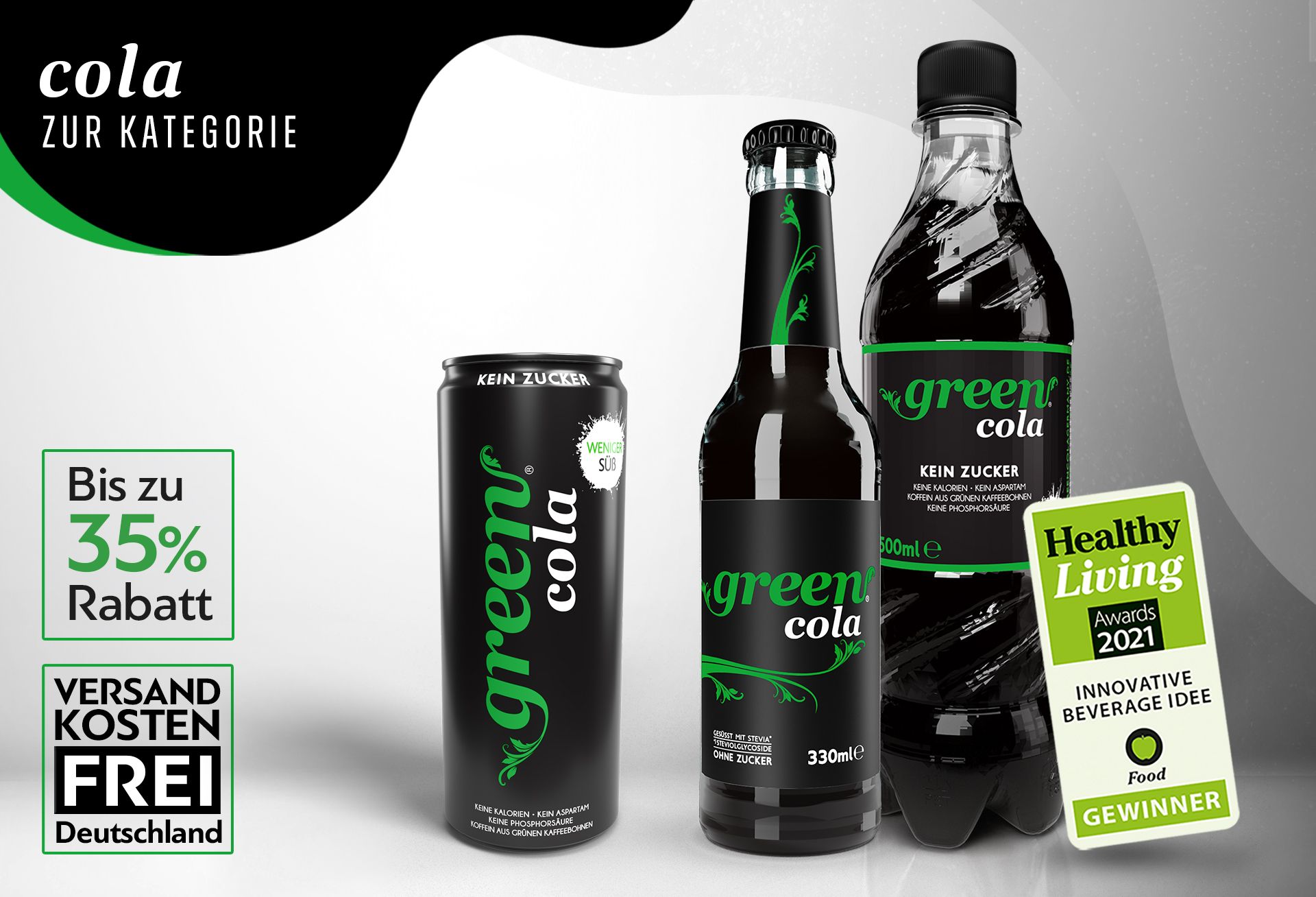 Green Cola - The green side of cola - Hauptseite